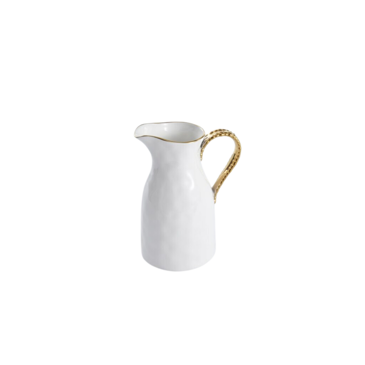 Golden Salerno White and Gold Water Pitcher – Perfect Settings