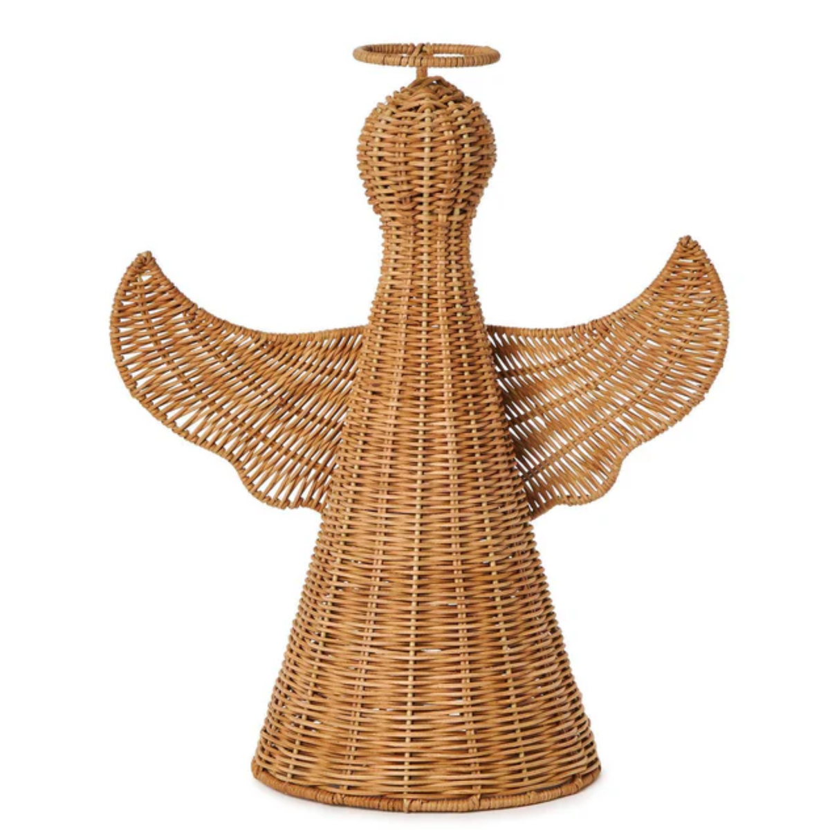 Large Rattan Angel – Perfect Settings