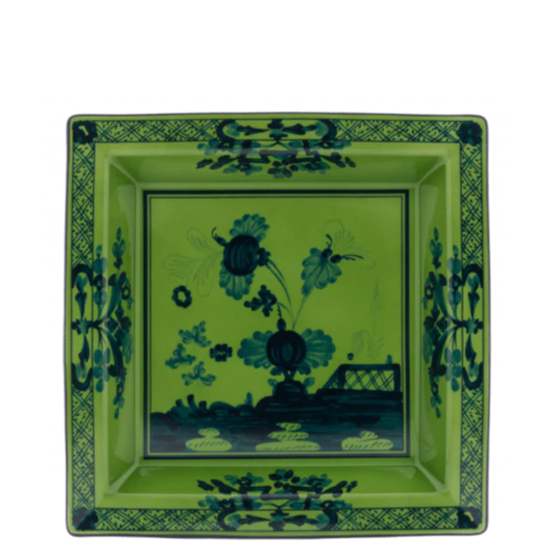 Square Vide Poche Tray Oriente Italiano Oggetti Malachite Green ...