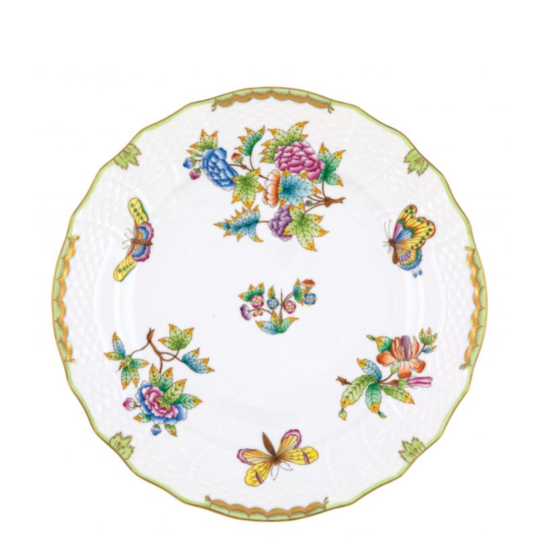 MADELYN LAWRENCE - Herend Queen Victoria Green Dessert Plate GCO ...